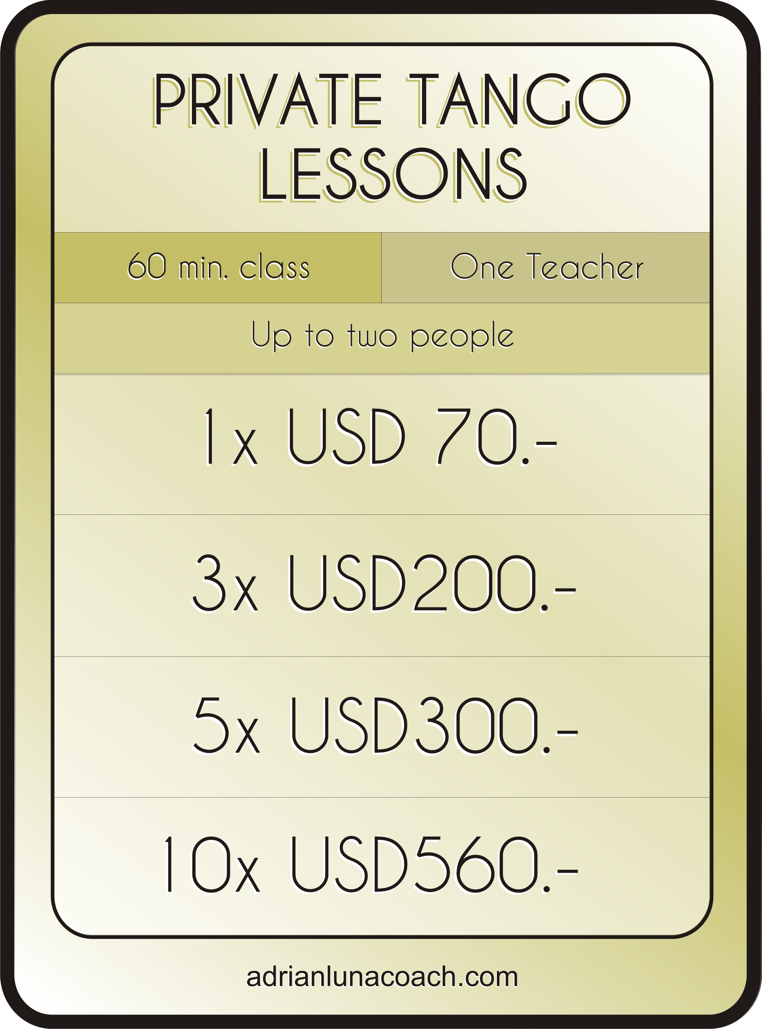 Tango lessons in Buenos Aires – Palermo – Adrian Luna